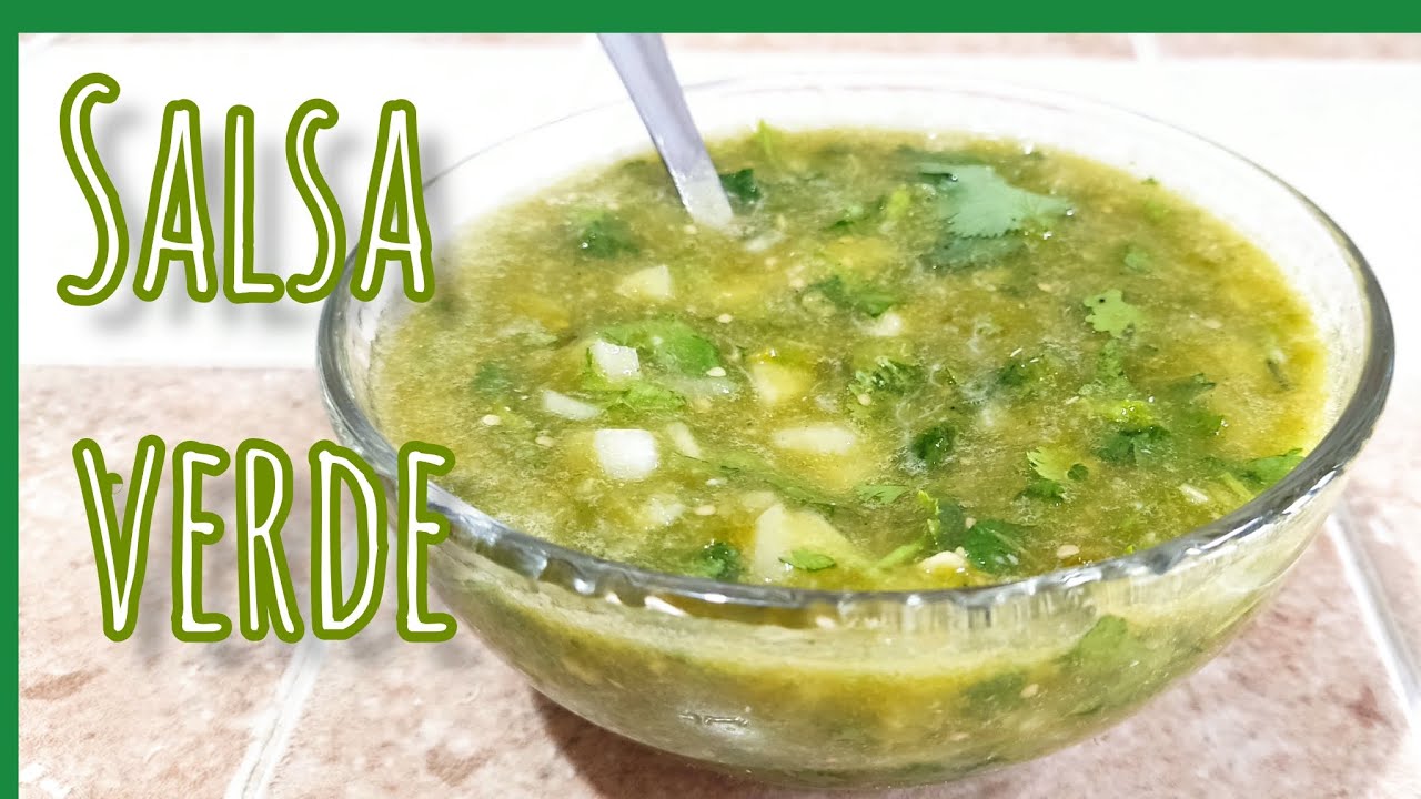 ¡La Salsa Verde con Cilantro MÁS Rica! 🤤🔥