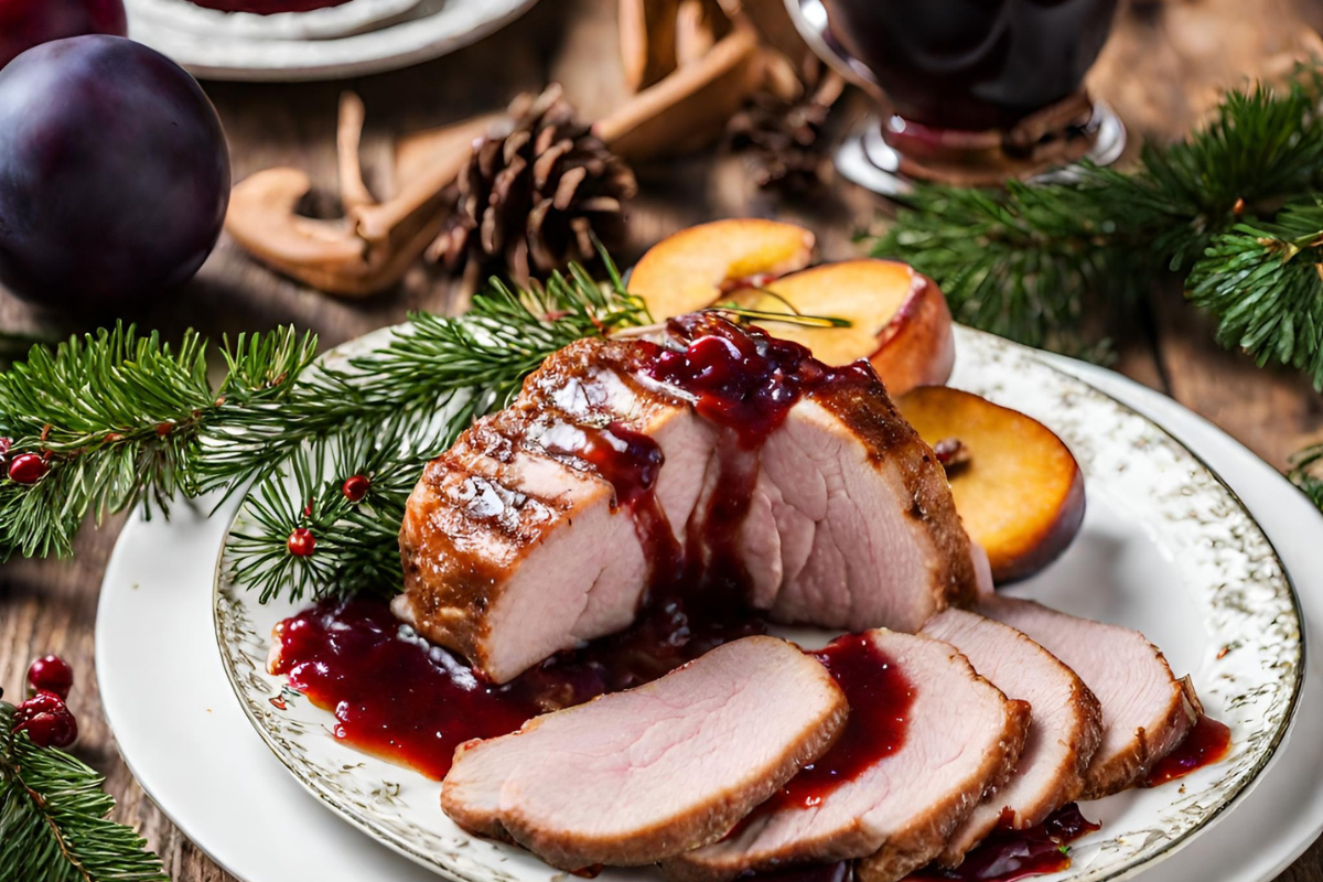 Lomo de Cerdo en Salsa Navideña: ¡Receta Explosiva! 🎄🎅