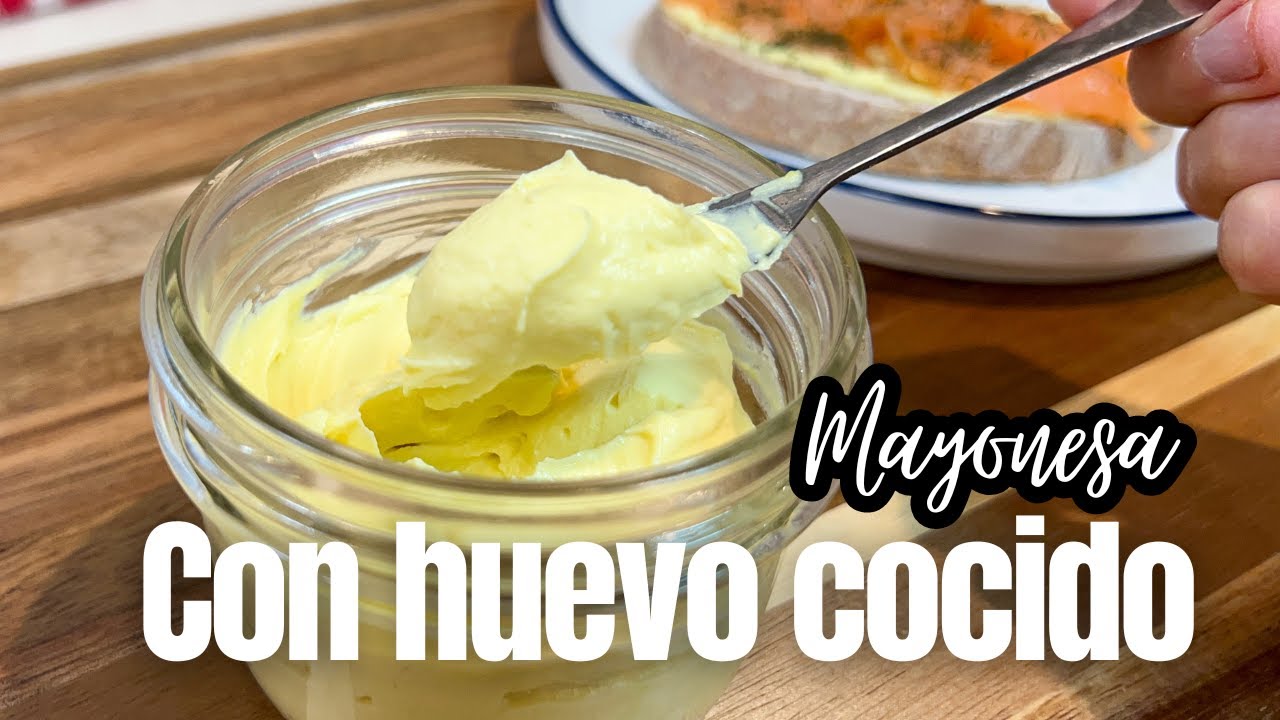 ¡Mayonesa Casera INCREÍBLE con Huevo Duro! 🥚😋