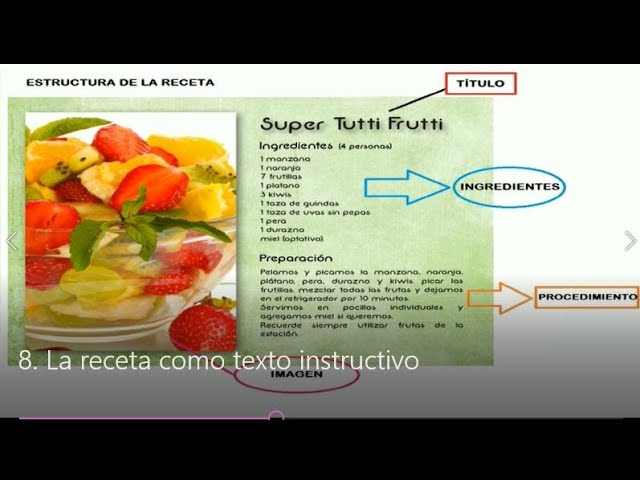 ¡Por qué las recetas son textos instructivos! 🤯