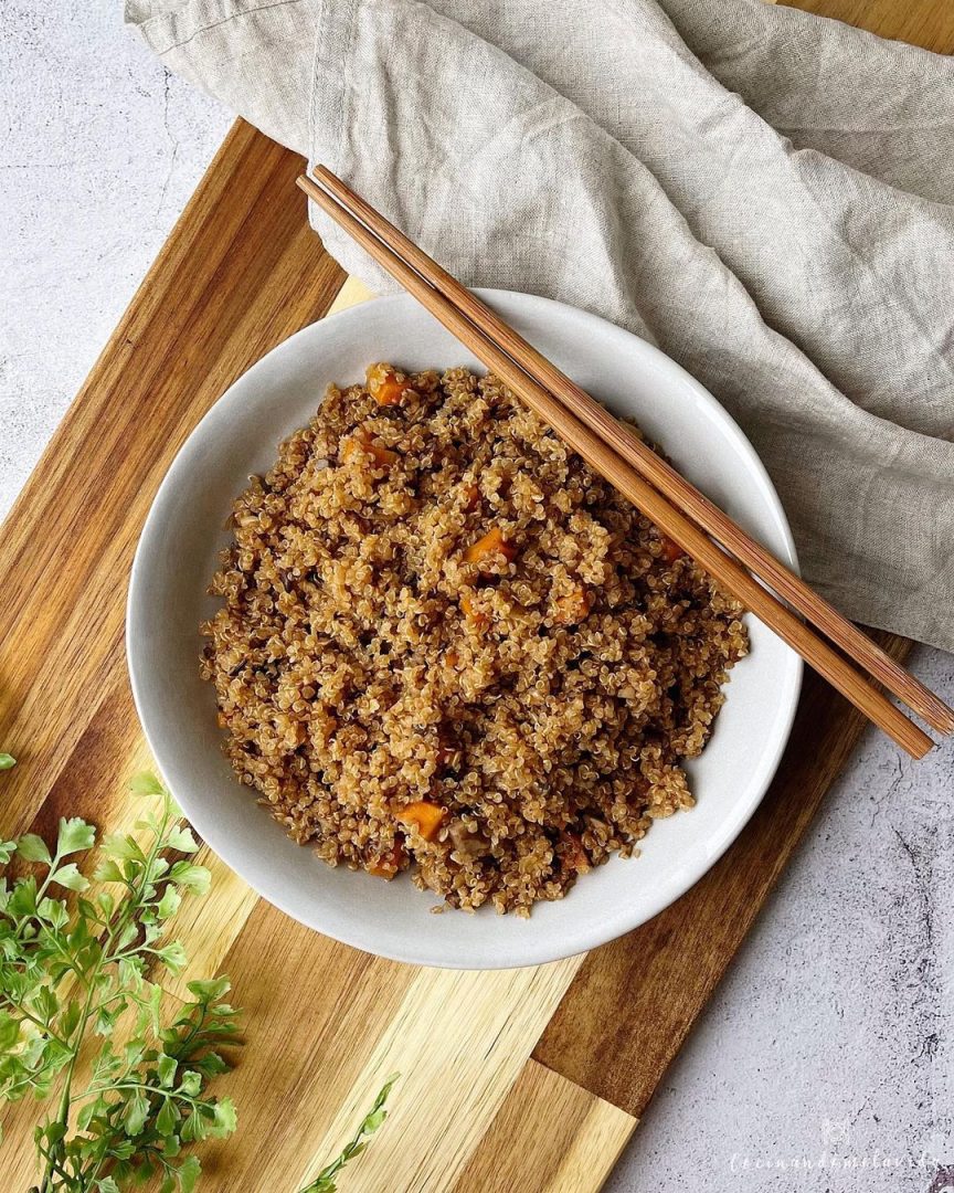 ¡Quinoa con Champiñones 🍄🤤 Receta Explosiva!