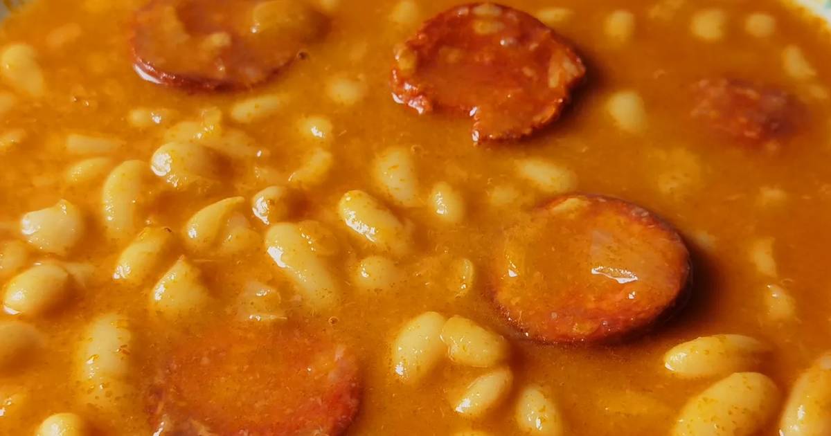 ¡Receta ALUBIAS BLANCAS (de bote!) con chorizo: ¡IMPRESIONANTE! 😋