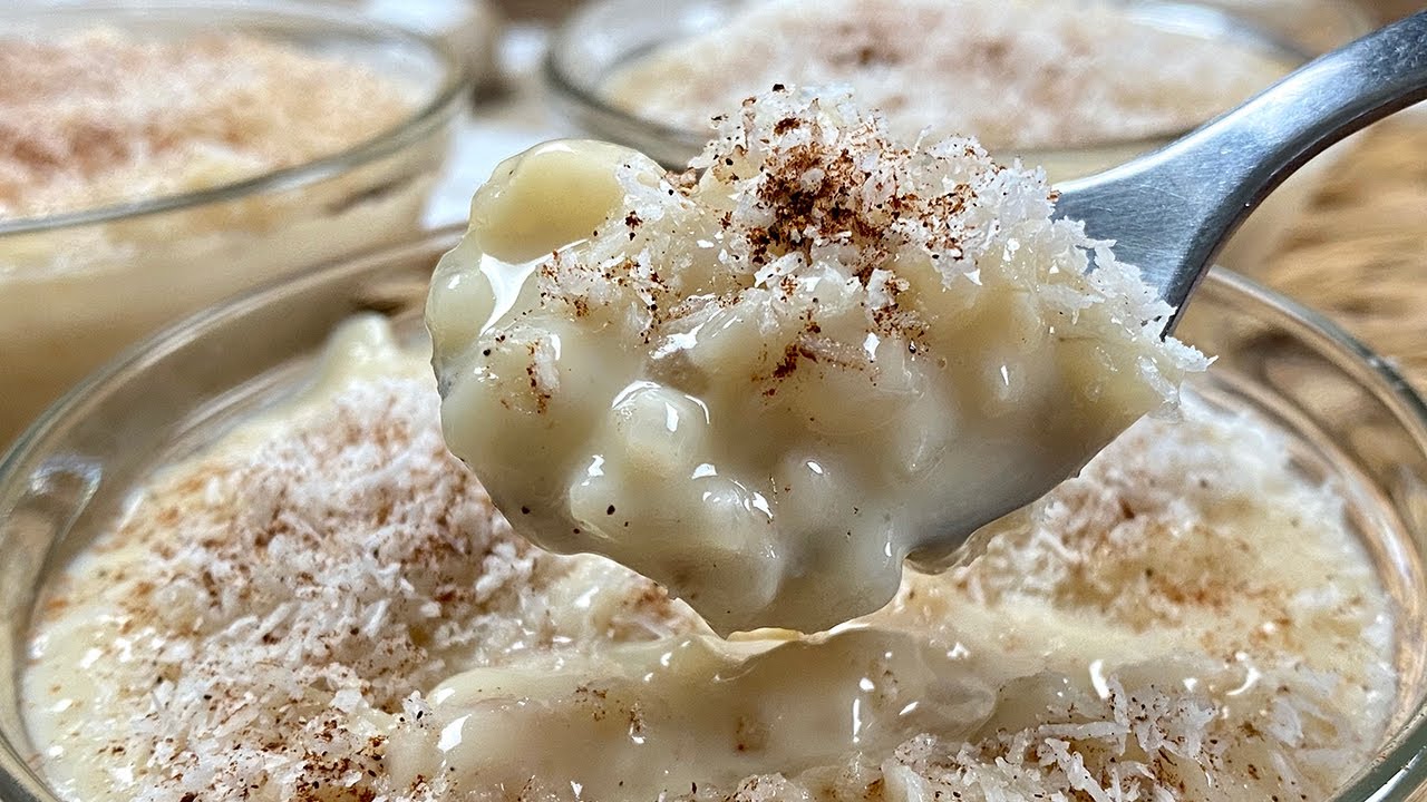 Receta Arroz con Leche de Coco 🥥 ¡Delicioso y Fácil!