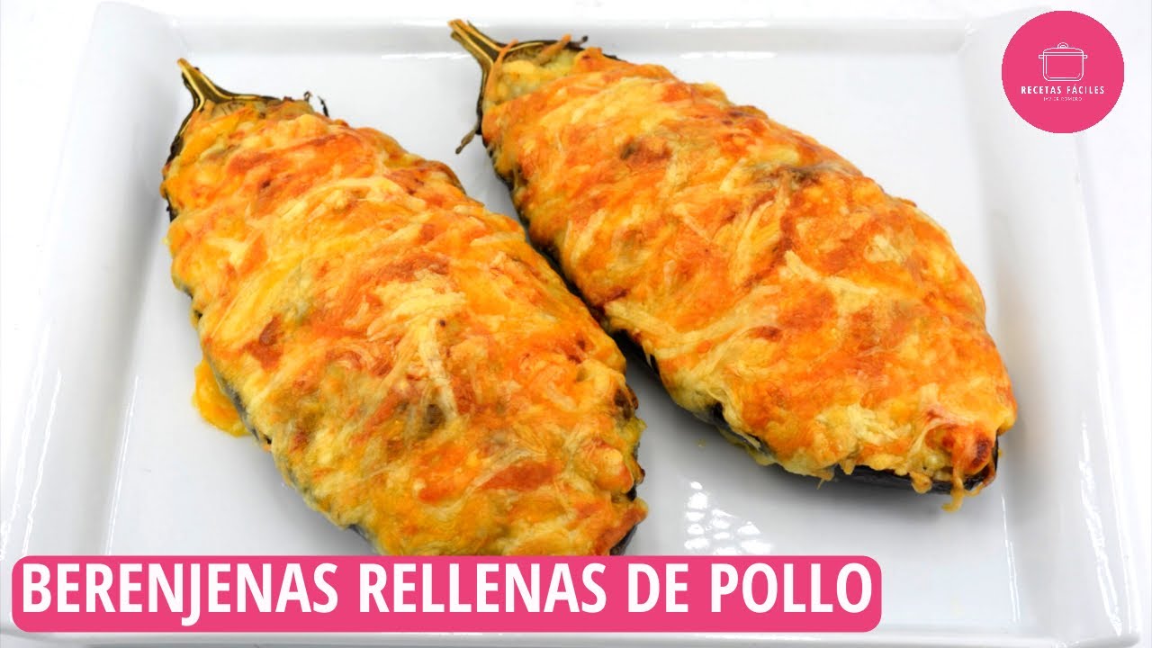 Receta Berenjenas Rellenas Pollo: ¡Explosión de Sabor! 😋