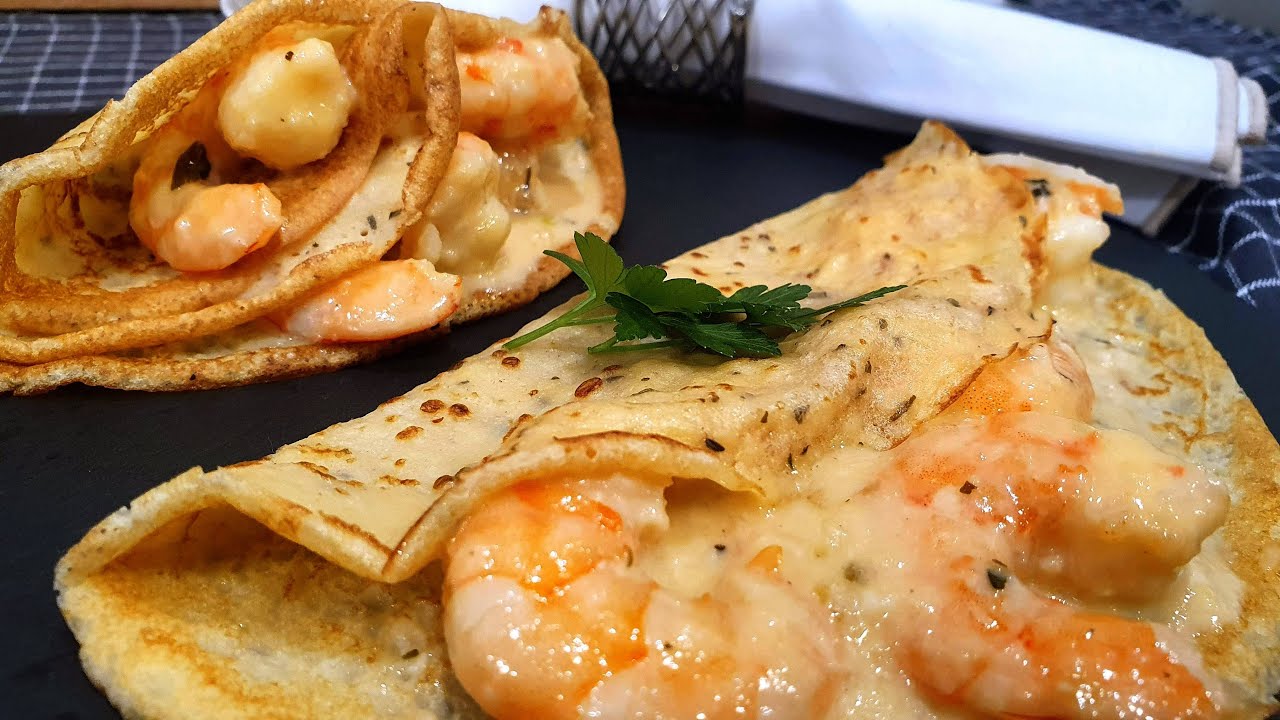 Receta Crepes Rellenos de Marisco: ¡🤤 Explosión de Sabor!