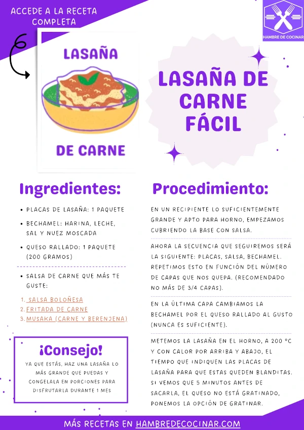 Receta Lasaña Carne Molida: ¡Ingredientes SECRETOS! 🤫