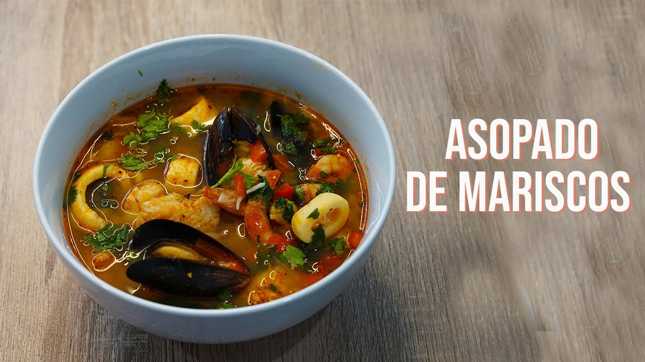 ¡Receta Sopa Mariscos 🦞🤤 Explosión de Sabor!