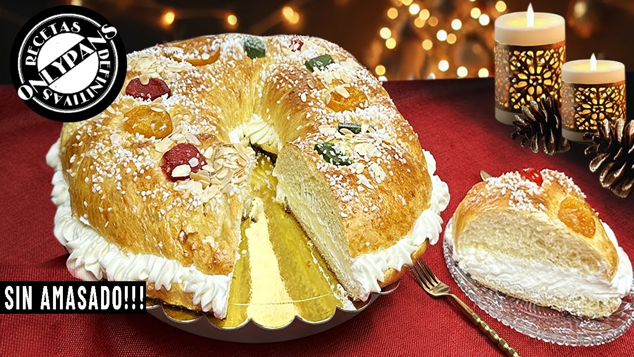 Roscón de Reyes relleno de nata: ¡Receta INFALIBLE! 😍